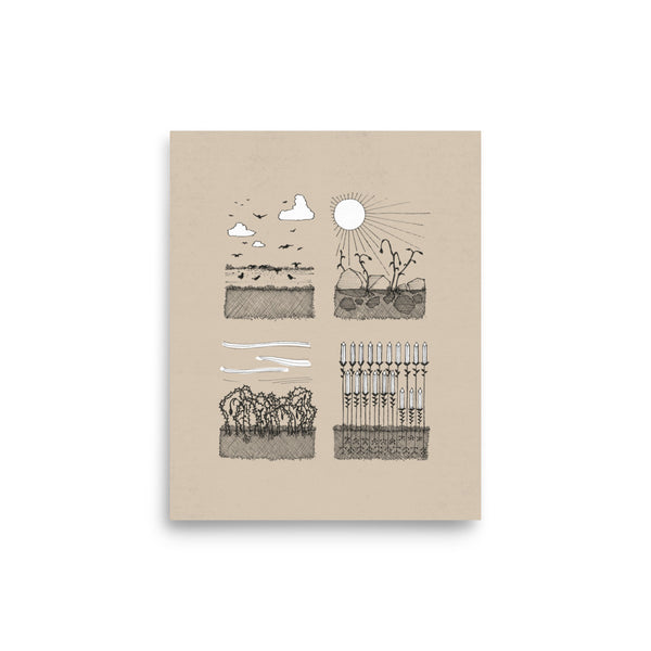 Parable of the Sower & Four Soils - Poster – BibleSketches