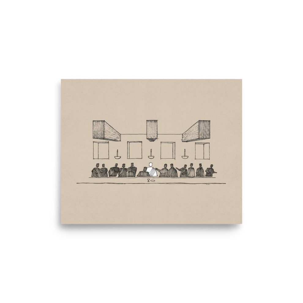 The Last Supper Passover Meal - Poster – BibleSketches