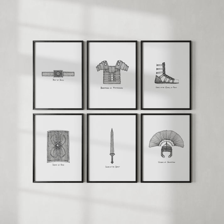 Armor of God Set of 8x10s - Digital Prints - Religious Home Decor ...